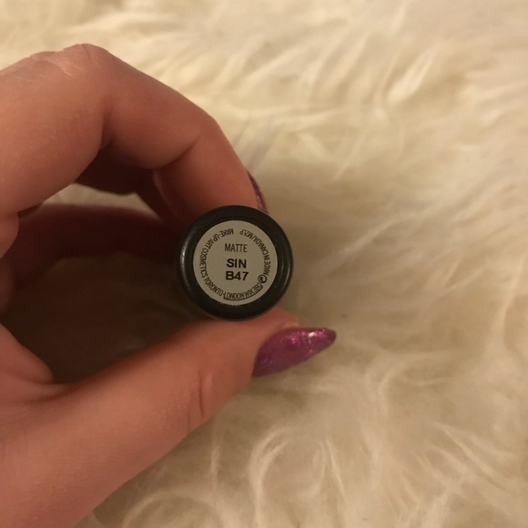 MAC Cosmetics | Makeup | Mac Matte Lipstick In Sin | Poshmark